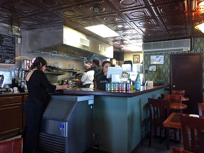 Where the magic happens: the counter where orders are placed and pasta dreams come true.