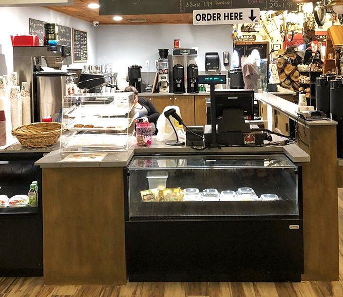 The ordering counter doubles as command central, where culinary dreams are fulfilled with efficiency that modern tech companies could learn from.