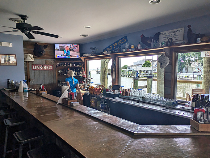 A bar that feels like it's been there forever, where locals and visitors alike find common ground over cold drinks and water views.