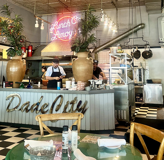 Where culinary magic happens under pink neon, proving Florida's best kitchens don't need Michelin stars&mdash;just decades of know-how.