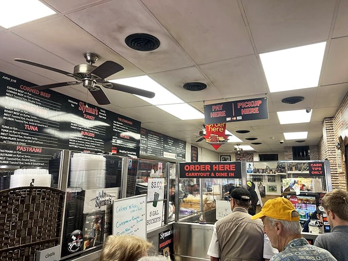 The lunch counter where sandwich dreams come true. That line isn't a deterrent—it's a testament to Cleveland's best food decision.