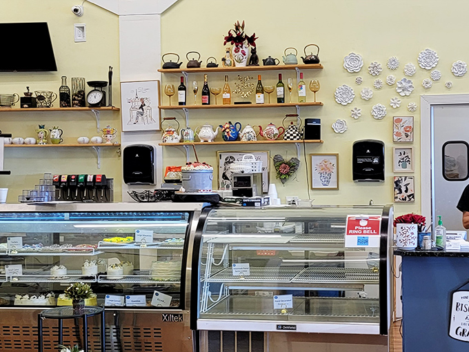 The classic diner counter where conversations flow as freely as the coffee refills do.