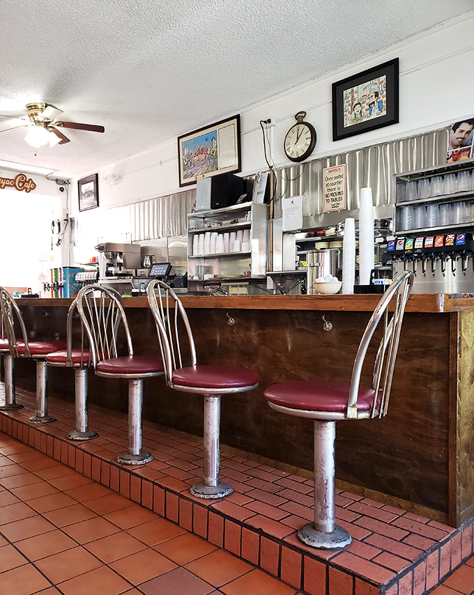 The counter seats offer front-row tickets to the culinary show&mdash;where regulars perch like honored guests at the altar of authentic Mexican cuisine.