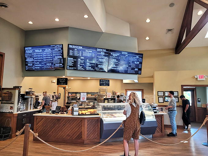 The counter where dreams come true. Behind that glass lies a world of farm-fresh possibilities and difficult decisions.