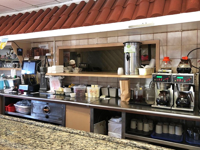 Behind every great diner is a counter setup that could tell stories&mdash;coffee machines standing at attention like loyal soldiers.