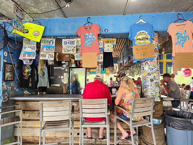 The bar isn't just where drinks are served; it's where Florida stories are exchanged, embellished, and occasionally even believed.