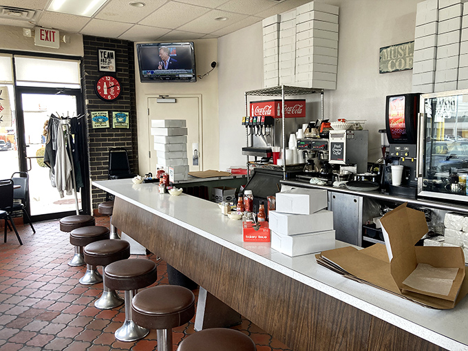 The counter where breakfast dreams come true. These stools have supported generations of Ohioans through first dates, family outings, and hangover recoveries.