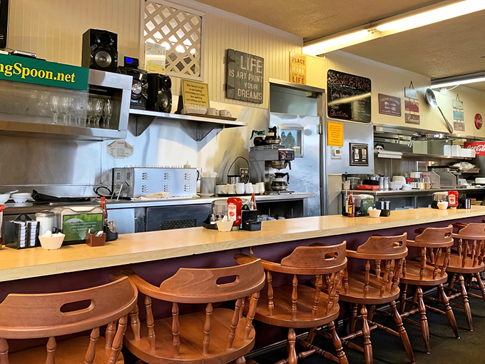 The counter seats offer front-row tickets to the culinary show. Like sitting at the chef's table, minus the pretension and plus the soul.