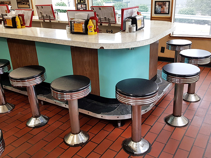 These classic counter stools have supported the dreams and appetites of college students for decades. Each one could tell a thousand stories.