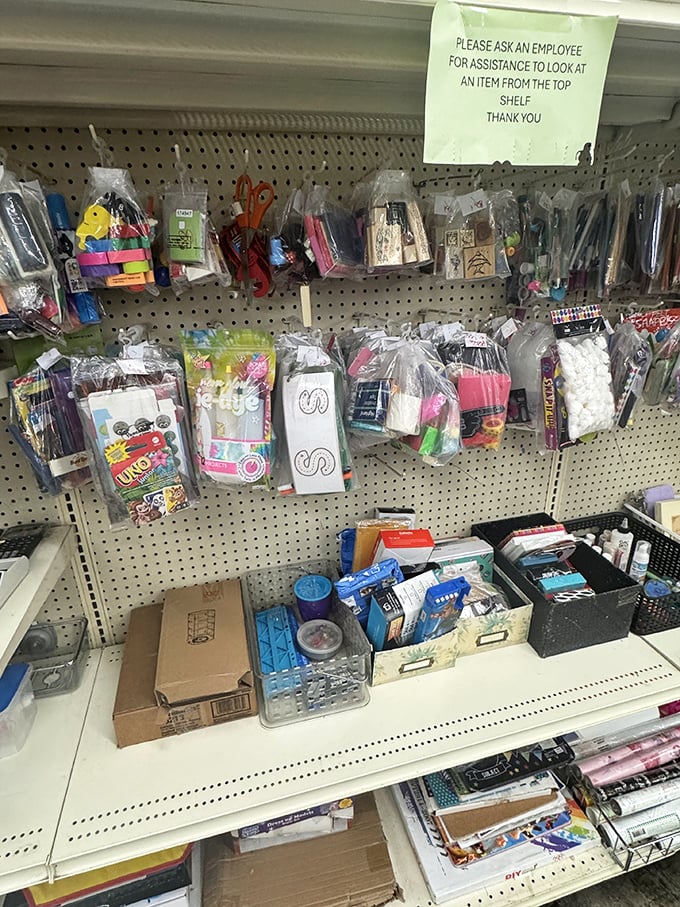 Craft supplies galore! Someone else's abandoned hobby is your next Pinterest triumph waiting to happen.