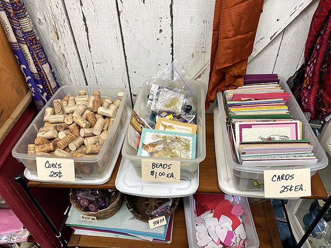 The craft supply motherlode&mdash;wine corks, beads, and cards galore. Marie Kondo would not approve of what's about to happen to your craft room.