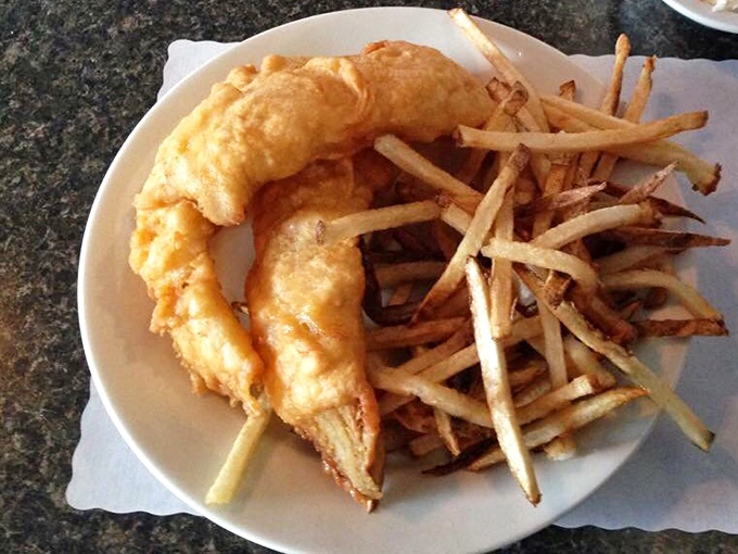 Fish so perfectly golden and crisp, it practically auditions for an Oscar. Those fries aren't sidekicks&mdash;they're co-stars in this delicious production.