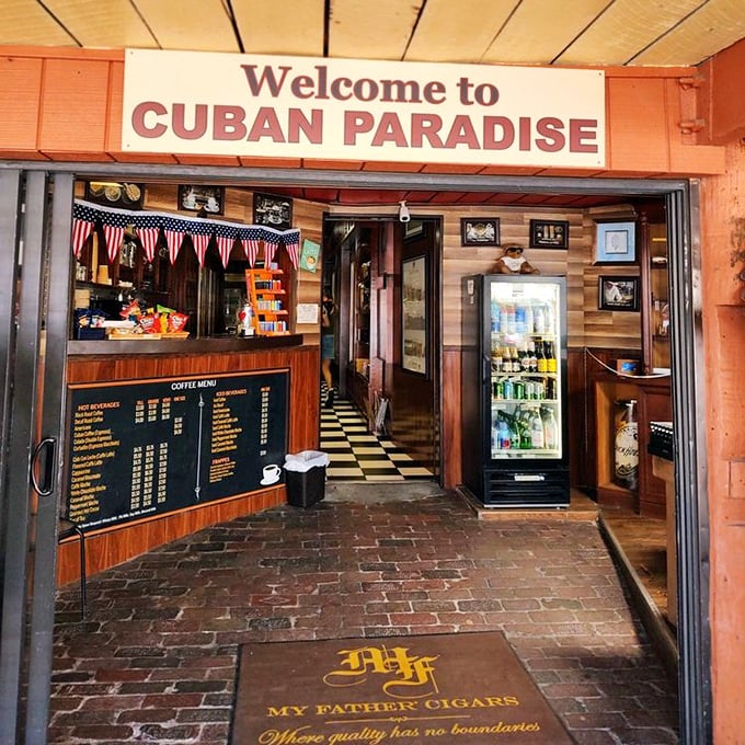 A little slice of Havana tucked between weathered boards. The coffee alone is worth the trip across the state.