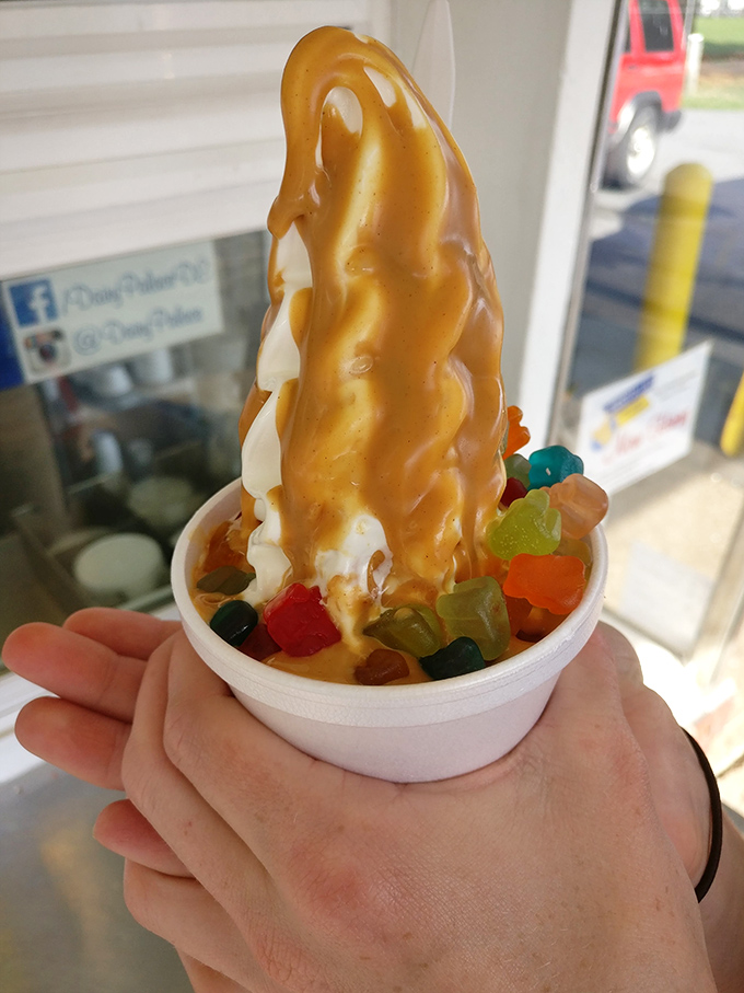 Gummy bears swimming in a sea of peanut butter and vanilla&mdash;a combination so wrong it somehow becomes absolutely right.