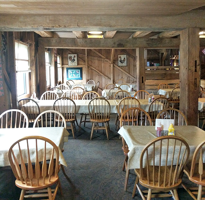 Quilts on the walls and warmth in the air &ndash; dining here feels like Sunday dinner at your favorite aunt's.