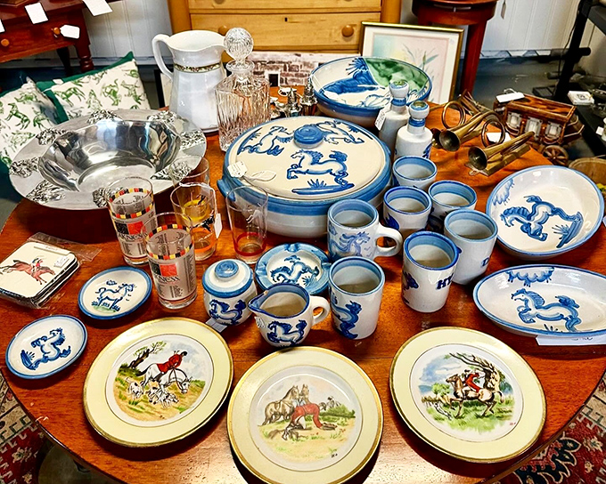 Blue and white porcelain that's survived decades of dinner parties now waits for your table &ndash; patterns that never go out of style.