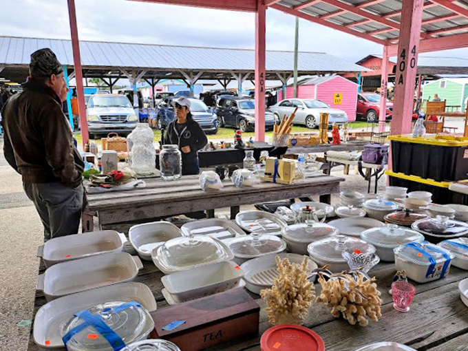Dishware paradise where your grandmother's missing serving platter might just be waiting. Reunions happen daily in this ceramic wonderland.
