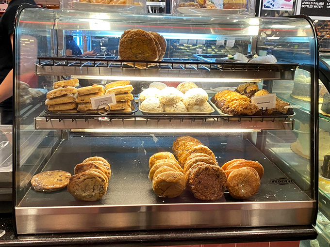 Cookie heaven exists, and it's behind this glass. Each one practically whispering, "Take me home. Nobody has to know."