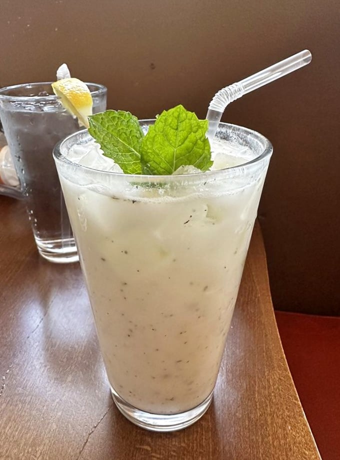 This yogurt drink with mint might sound unusual, but it's the cooling companion your taste buds didn't know they needed.