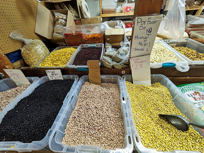 A United Nations of beans! These colorful legumes represent culinary traditions from across the globe, all available in one convenient Wisconsin location.