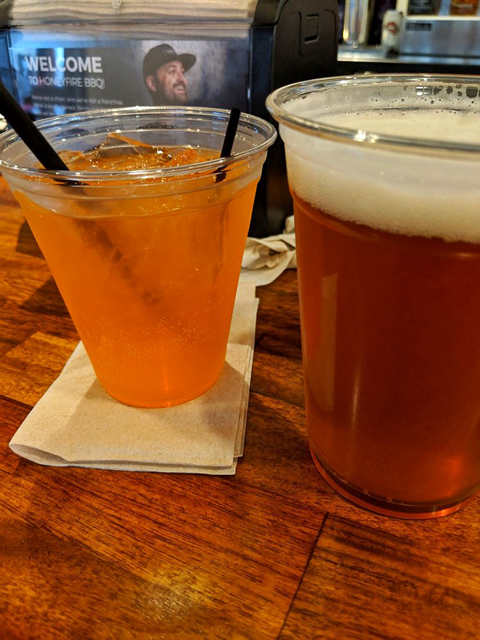 Sweet tea and beer &ndash; the official beverages of "I'm about to eat way more barbecue than I originally planned."