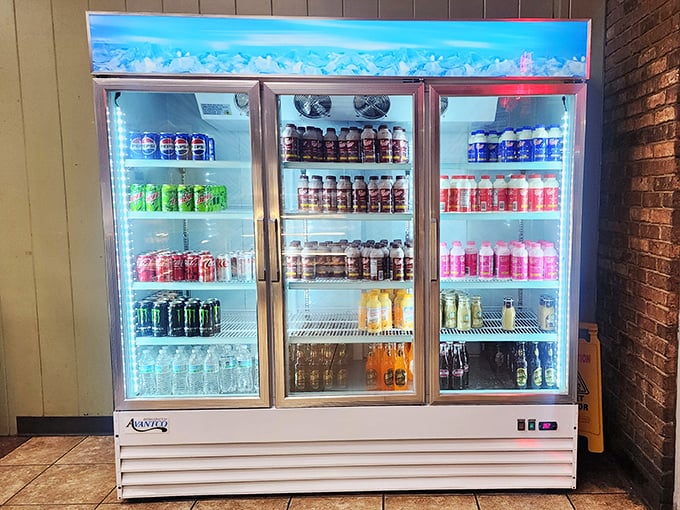 The beverage station stands ready for duty&mdash;because even the perfect donut deserves the perfect companion.