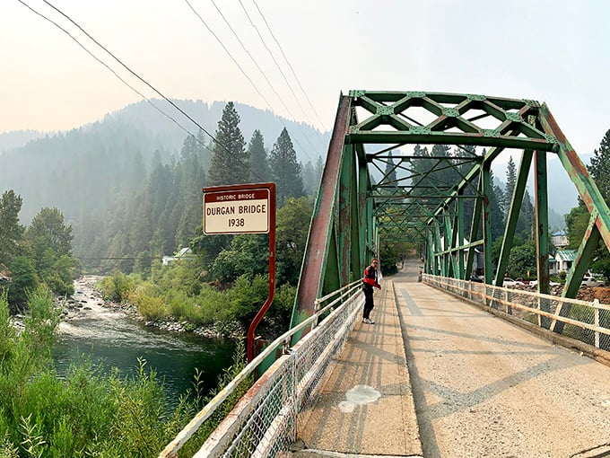 The historic Durgan Bridge stands as a testament to engineering and stubbornness&mdash;both excellent qualities in mountain country.