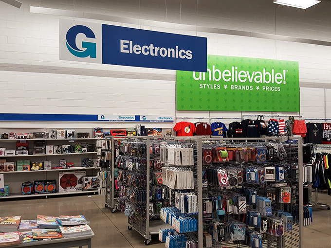 The electronics section: where tech meets affordability and "I shouldn't" quickly becomes "I definitely should and will."
