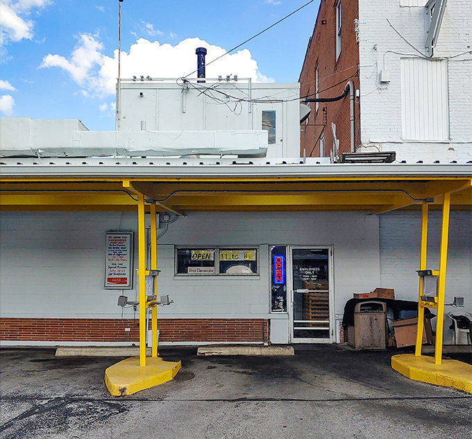 Behind this humble entrance, culinary magic happens daily&mdash;the stage door to a performance of comfort food that's been running longer than Phantom of the Opera.