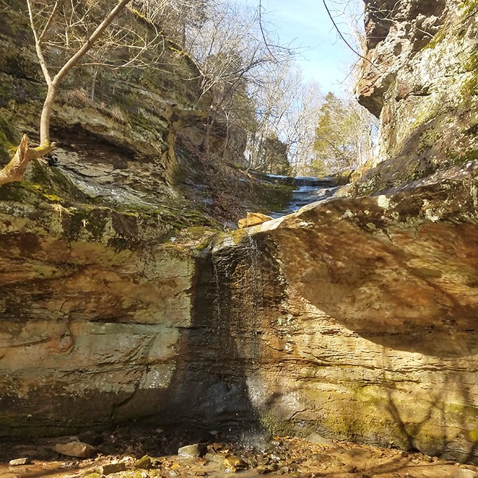Water cascading between ancient rock walls creates nature's own spa treatment. No appointment necessary, just comfortable shoes required.