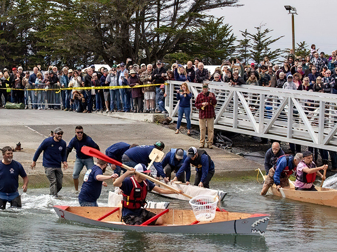 The Fisherman's Festival brings out competitive boat-building skills. These handcrafted vessels might not win beauty contests, but they float&mdash;mostly!