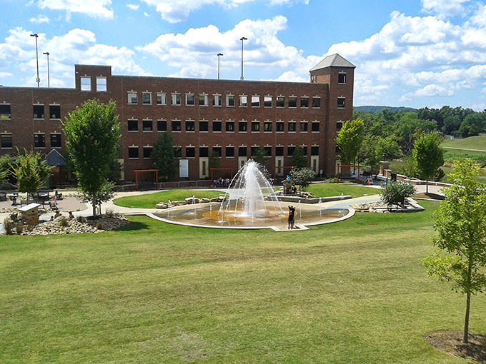This modern building with its inviting fountain plaza proves Rome isn't just living in the past &ndash; it's creating new gathering spaces for future generations.