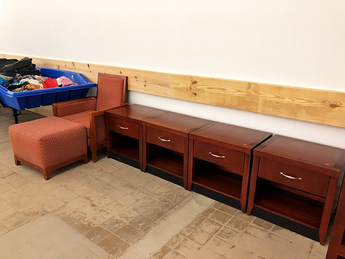 Furniture with character and stories to tell. Those nightstands have witnessed more bedtime reading than a librarian on the night shift.