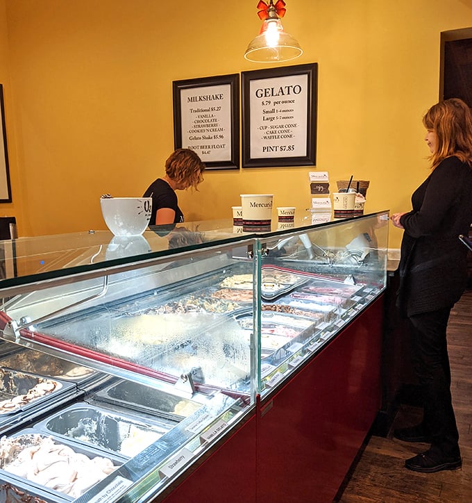 The gelato case &ndash; where adults press their noses against glass with the same wonder children reserve for toy stores.