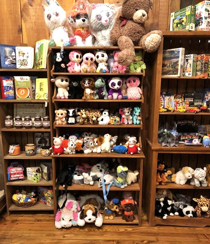 The gift shop's stuffed animal collection is extensive enough to make you wonder if Noah's Ark recently docked in Archbold, Ohio.