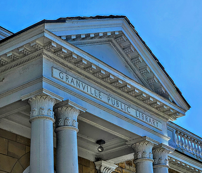 Granville Public Library's classical columns aren't just architectural showing off&mdash;they're gateways to adventures that require no reservation or admission fee.
