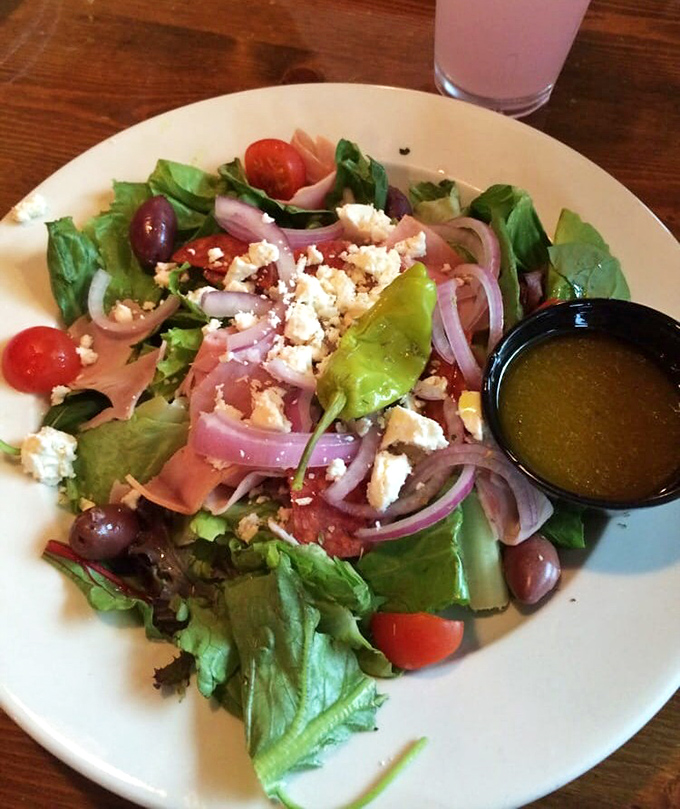 A Greek salad that actually tastes like Greece, not like it merely read about Greece once in a travel magazine.