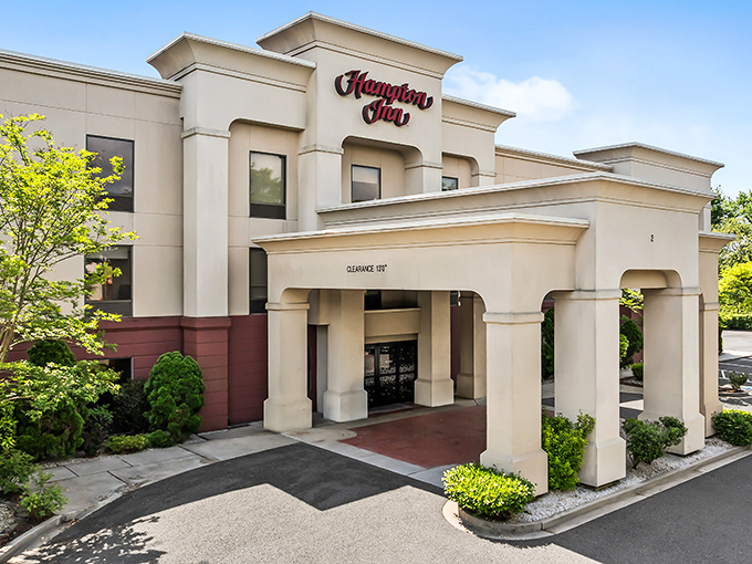 The Hampton Inn offers comfortable accommodations for visitors exploring Elkton's charms. Because discovering hidden gems requires a good night's sleep.