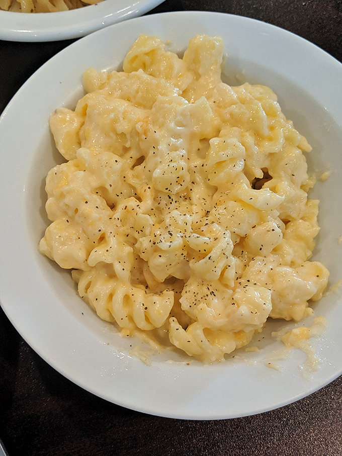 Mac and cheese that clearly didn't come from a box. This creamy, dreamy side dish could easily steal the spotlight from any main course.