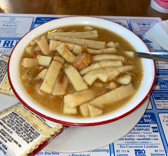 Homemade chicken noodle soup that warms both body and soul, perfect for any Pennsylvania morning that needs brightening.