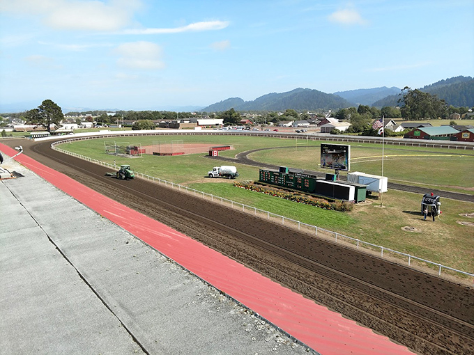 The Humboldt County Fairgrounds hosts horse racing and agricultural exhibitions, connecting Ferndale to its rural roots with every hoofbeat.