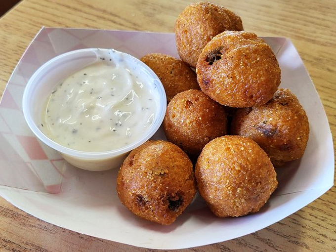 Hush puppies that would make any Southerner nod in approval&mdash;crispy outside, fluffy inside, and impossible to eat just one.
