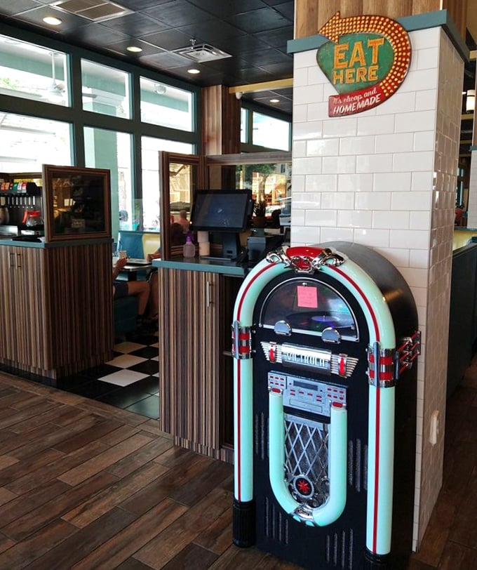 That jukebox isn't just for show &ndash; it's the soundtrack to your soon-to-be favorite meal.
