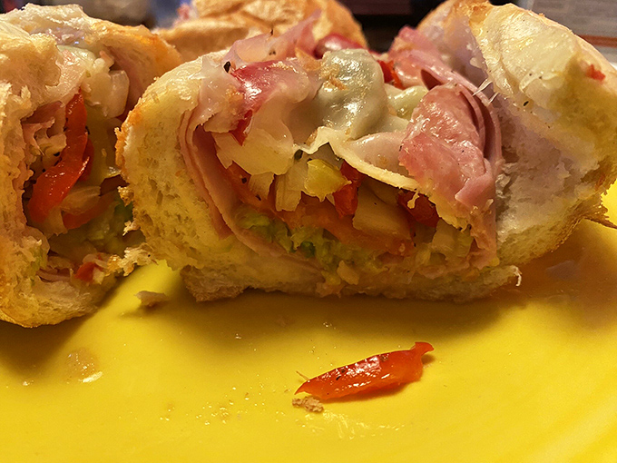 The Italian hoagie&mdash;a stratified geology of meats, cheese, and veggies that makes you wonder why sandwiches ever evolved beyond this perfection.