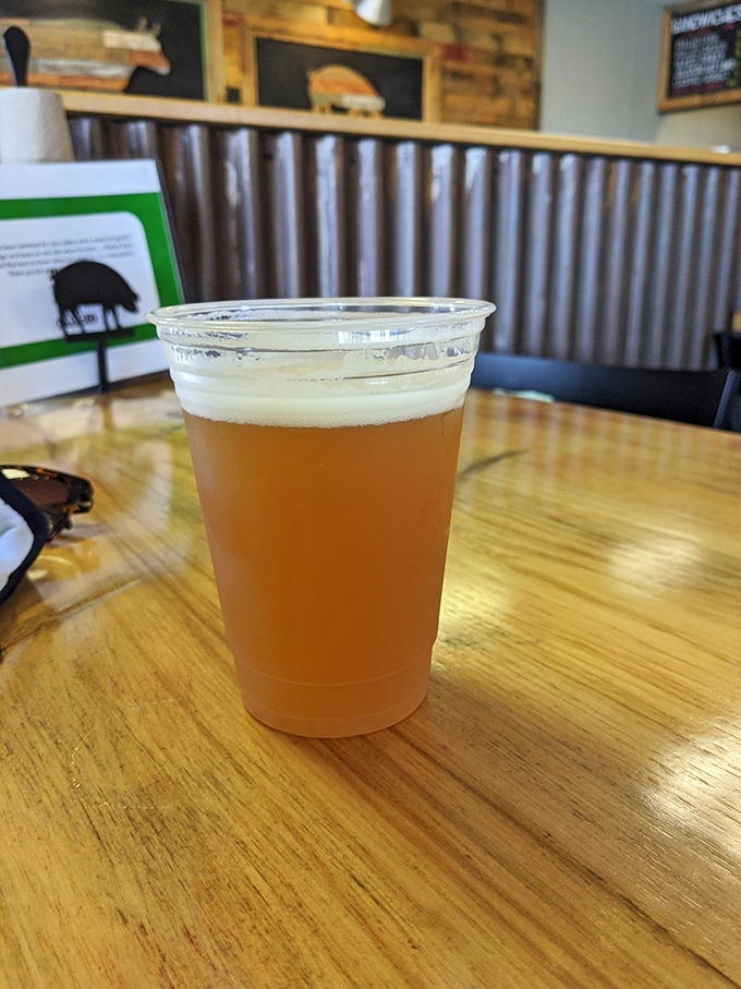 Nothing complements smoked meat quite like a craft beer. This golden elixir cuts through richness like a refreshing liquid knife.