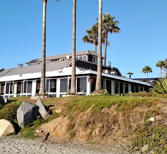 Jake's Del Mar sits so close to the water you might need to roll up your pants during high tide &ndash; oceanfront dining at its most literal.