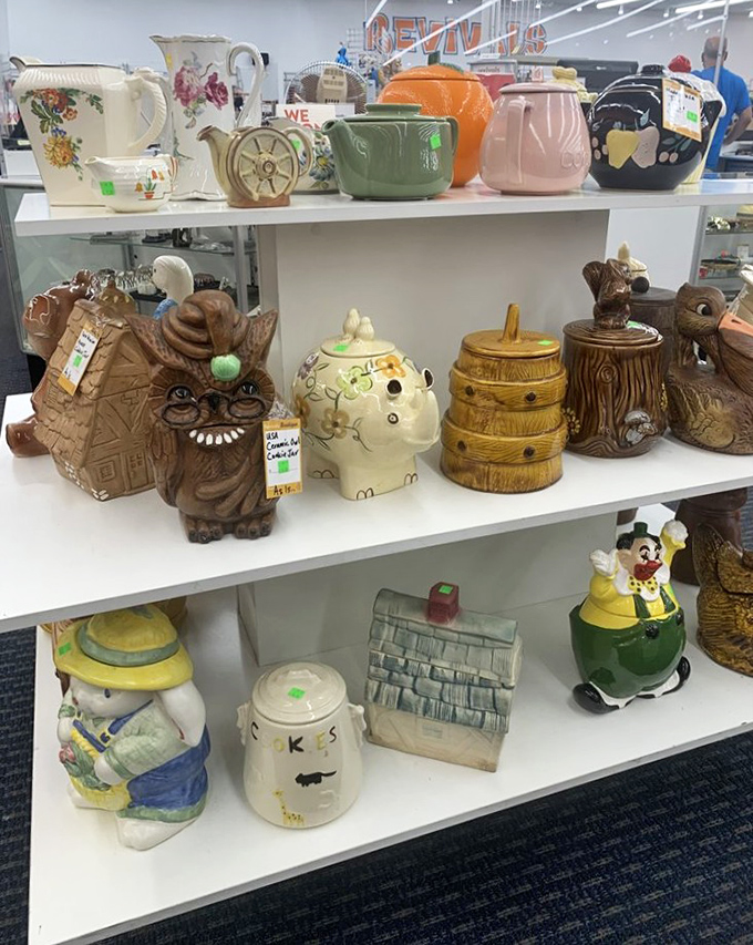 Cookie jar jackpot! From whimsical woodland creatures to retro teapots, these ceramic treasures are begging to be filled with forbidden snacks.