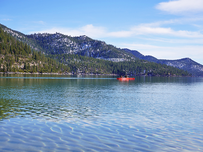 Solo kayaking in Emerald Bay&mdash;where social distancing was appealing long before it was required. Serenity comes standard with every paddle stroke.