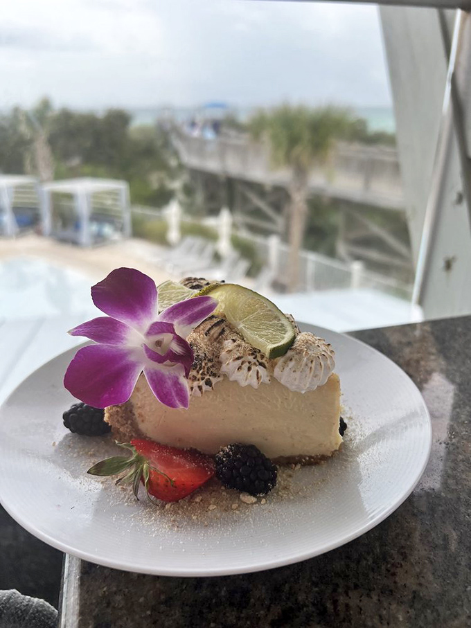 Key lime pie so authentic, you can practically hear Jimmy Buffett singing in the background.