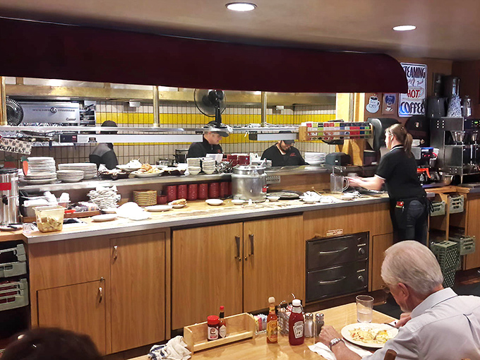 Where the magic happens. The open kitchen design lets you witness breakfast alchemy in action as skilled cooks transform simple ingredients into gold.